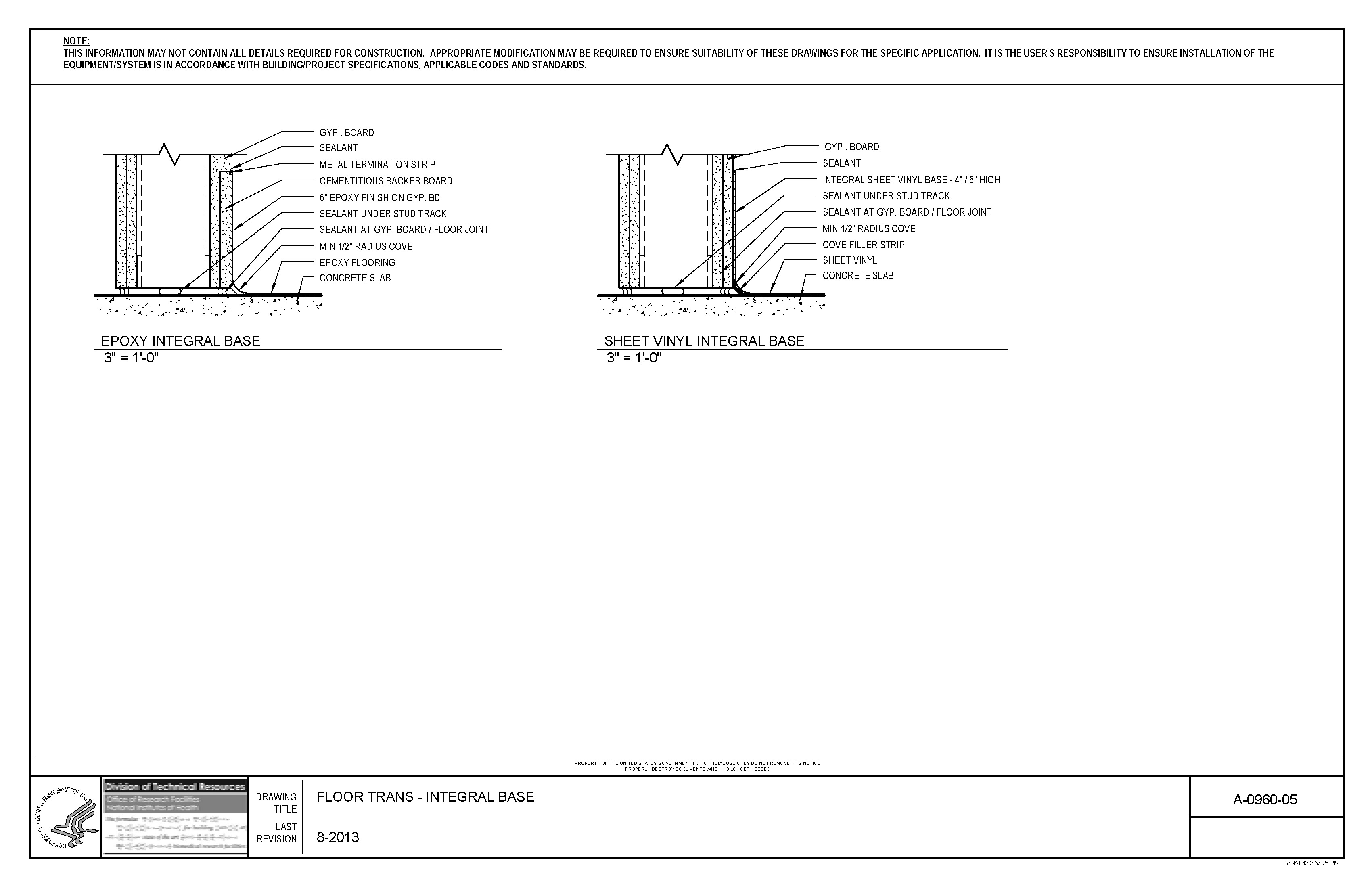 NIH Standard CAD Details